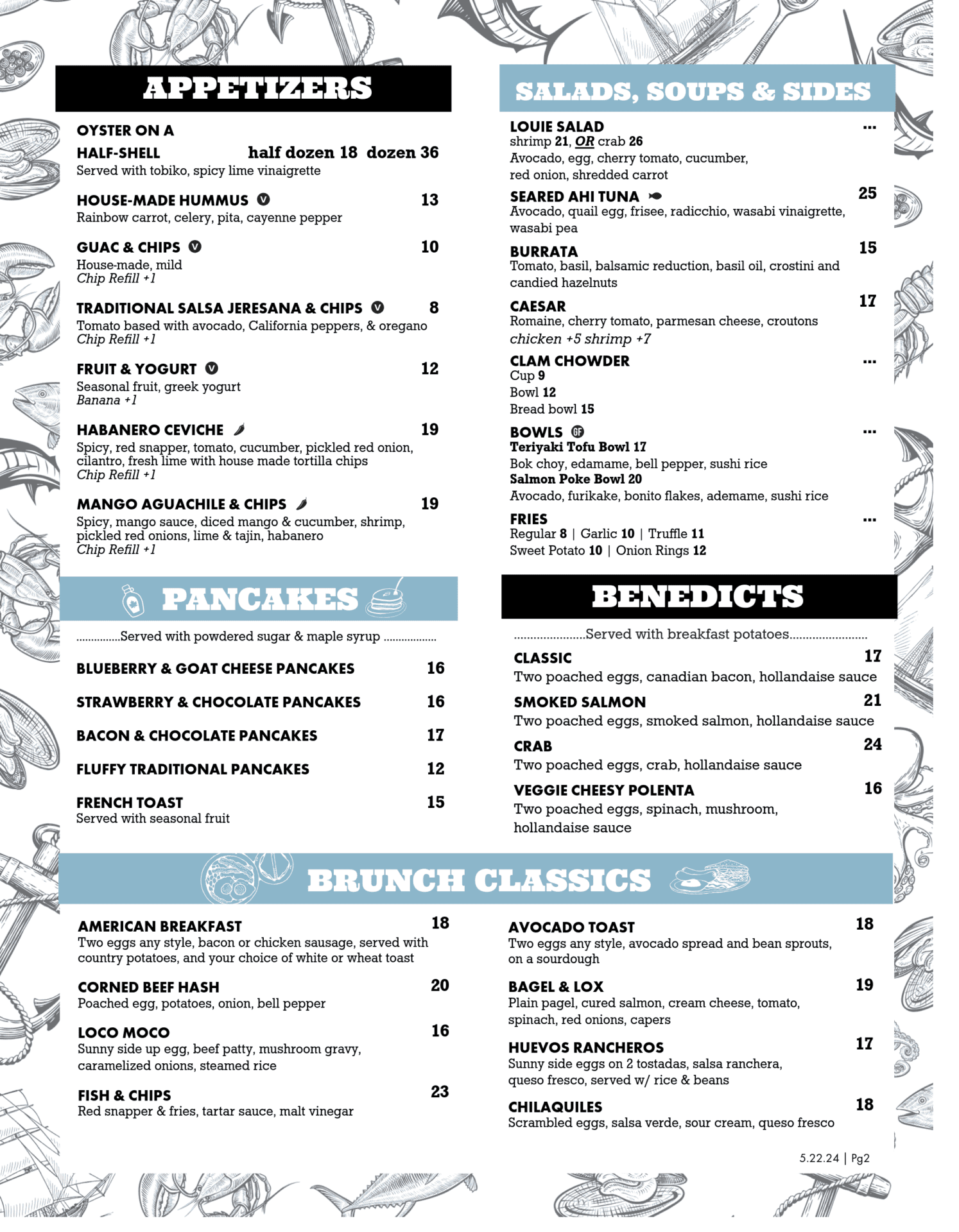 Menu - The Ramp Restaurant